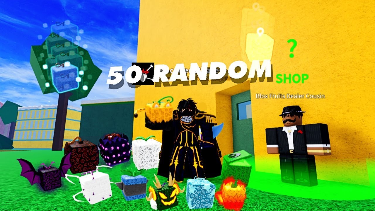 50 RANDOM FRUITS | BLOX FRUITS - YouTube