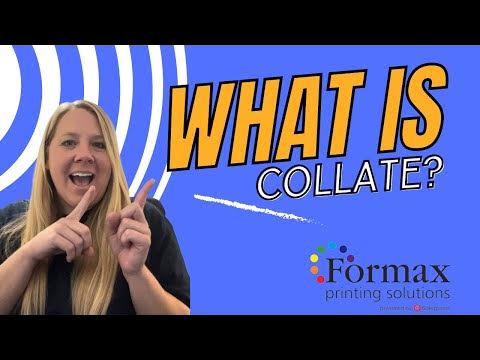what is collate? - YouTube