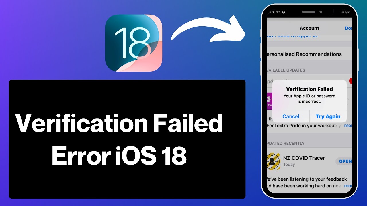 "Verification Failed" Error After Updating to ios 18 - Fix Guide - YouTube