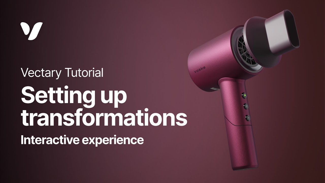 Setting up transformations | Vectary tutorial - YouTube