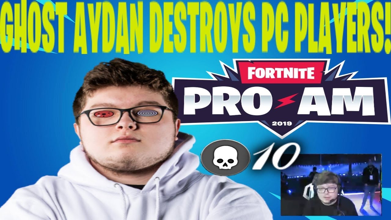 GHOST AYDAN DEFEATS TFUE, SYMFUHNY & MORE TO WIN THE PRO-AM! (PROAM ...