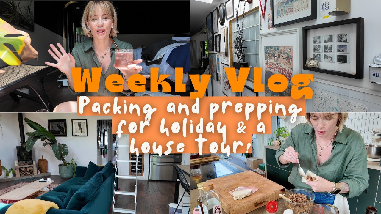 Weekly Vlog | Prepping for a 3 week trip & a house tour! - YouTube