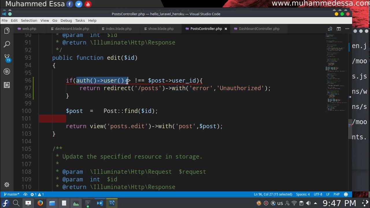 42 Laravel user Querying Relations - YouTube