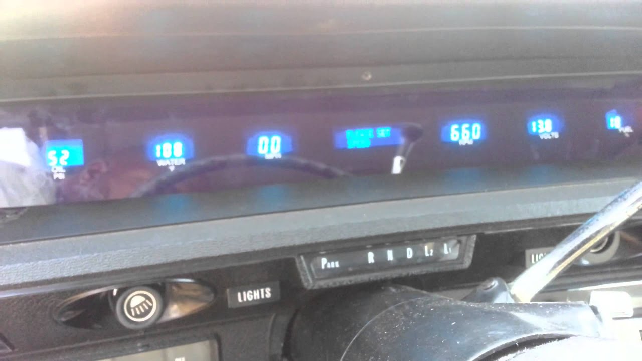 installing a digital dash in a 73 donk - YouTube