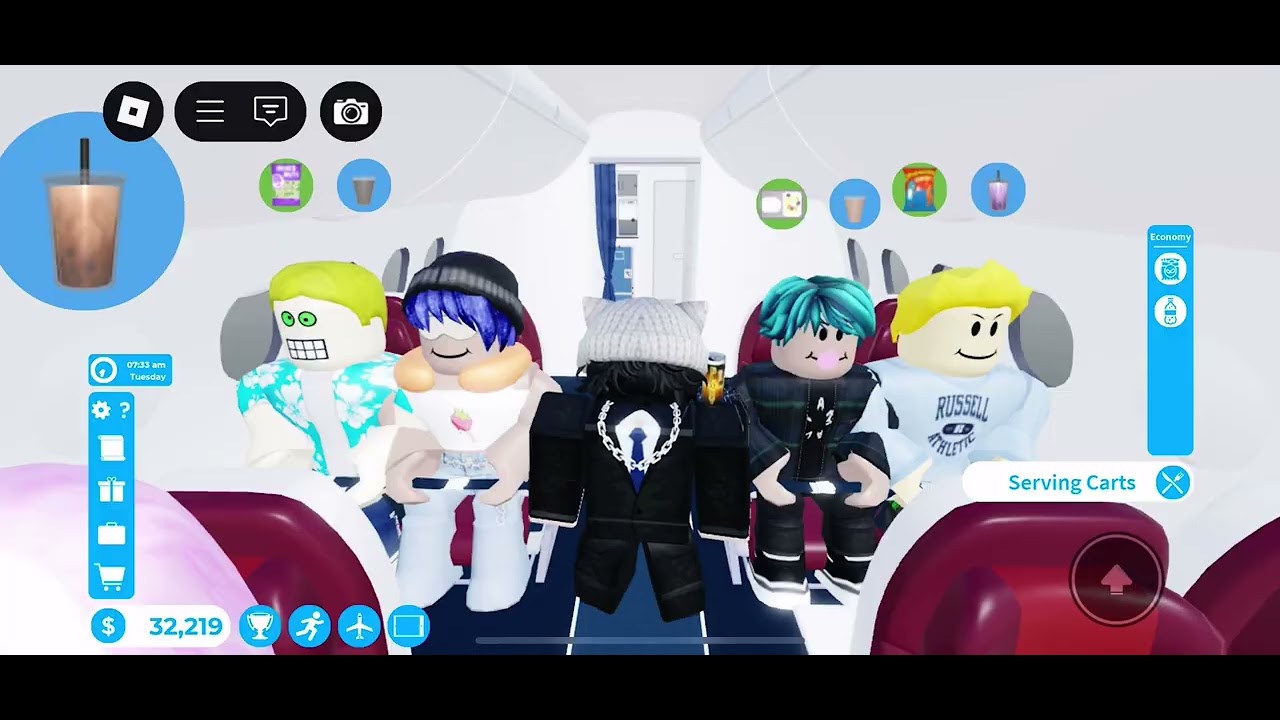 Airplane A220 CDG-RBX Roblox Cabin crew simulator - YouTube