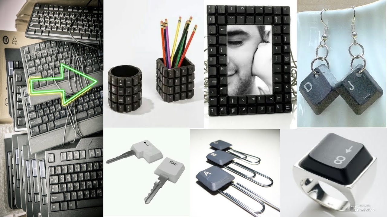 Old Keyboard Craft Ideas - YouTube