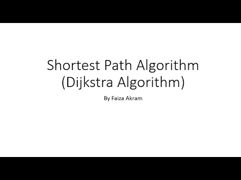 6.7 Shortest Path Algorithm: Dijkstra Algorithm implementation in Java ...