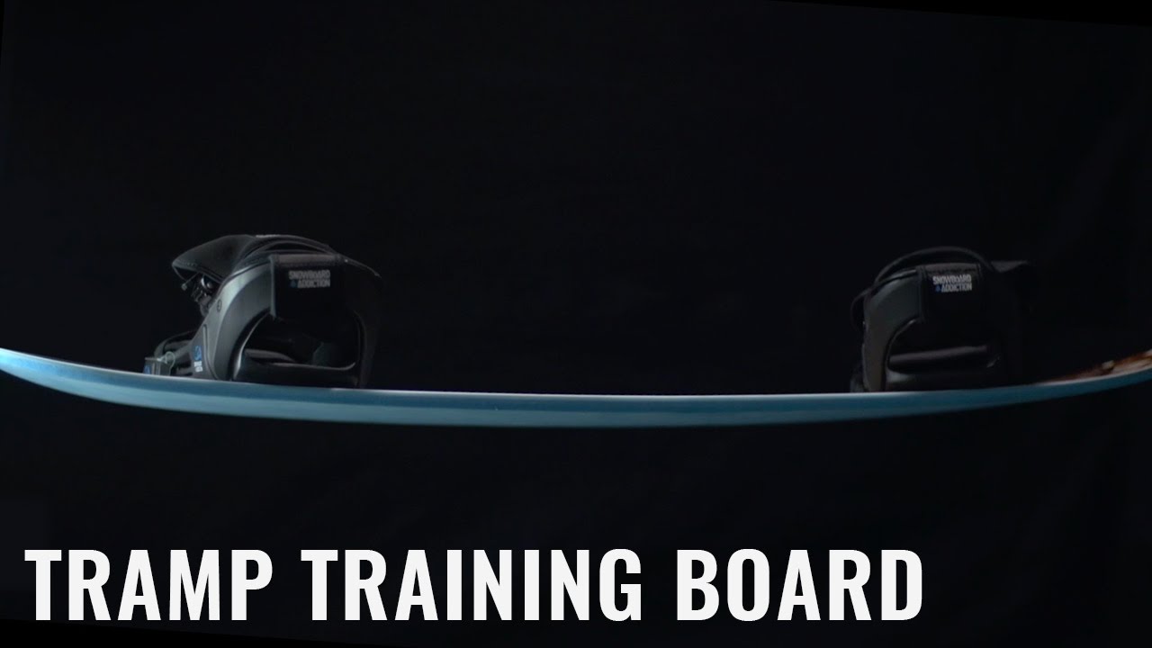 Snowboard Addiction Tramp Training Board Product Video - YouTube