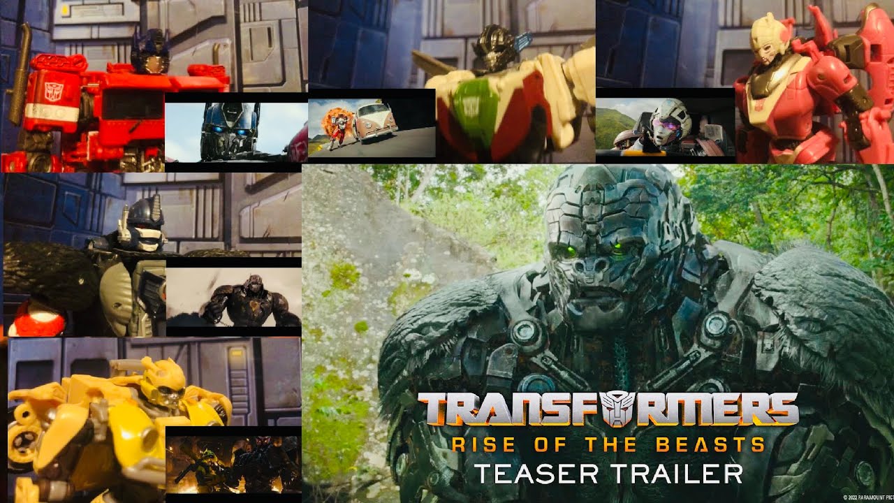 Transformers Rise of the Beasts Trailer Reactions ft. TF Characters # ...