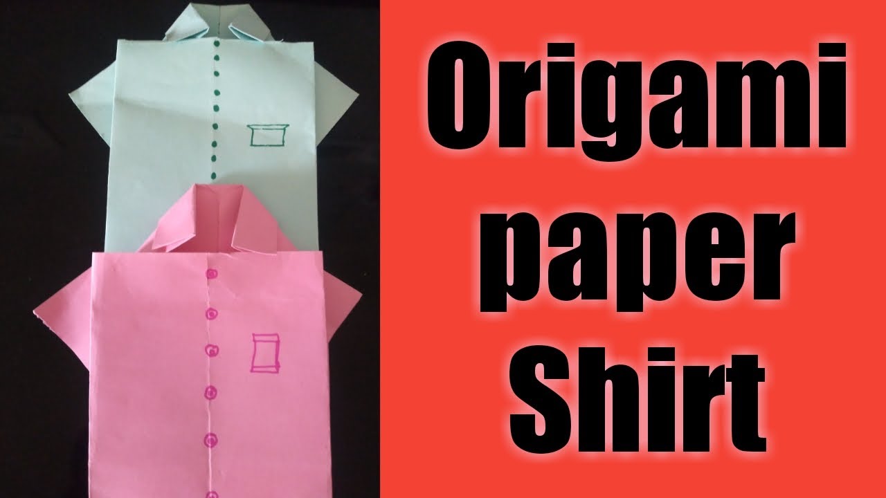 Origami paper shirt, shirt from paper, easy to make shirt from paper ...