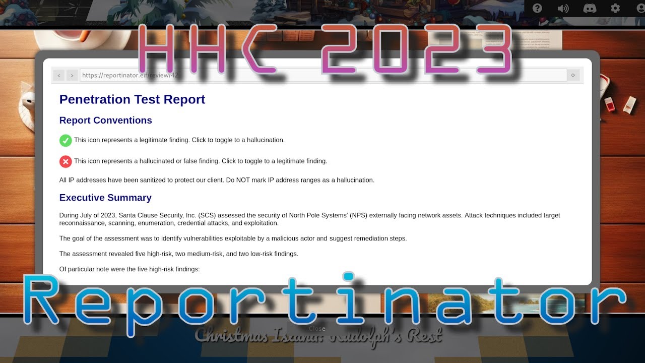 Reportinator - HHC 2023 - YouTube