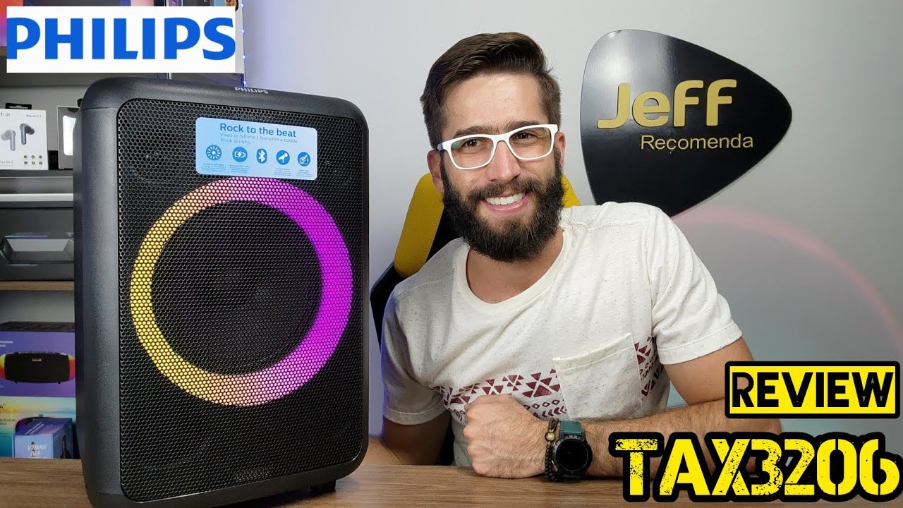 PHILIPS TAX3206 80W Rms: Caixa de som Portátil e Bonita! (Análise ...