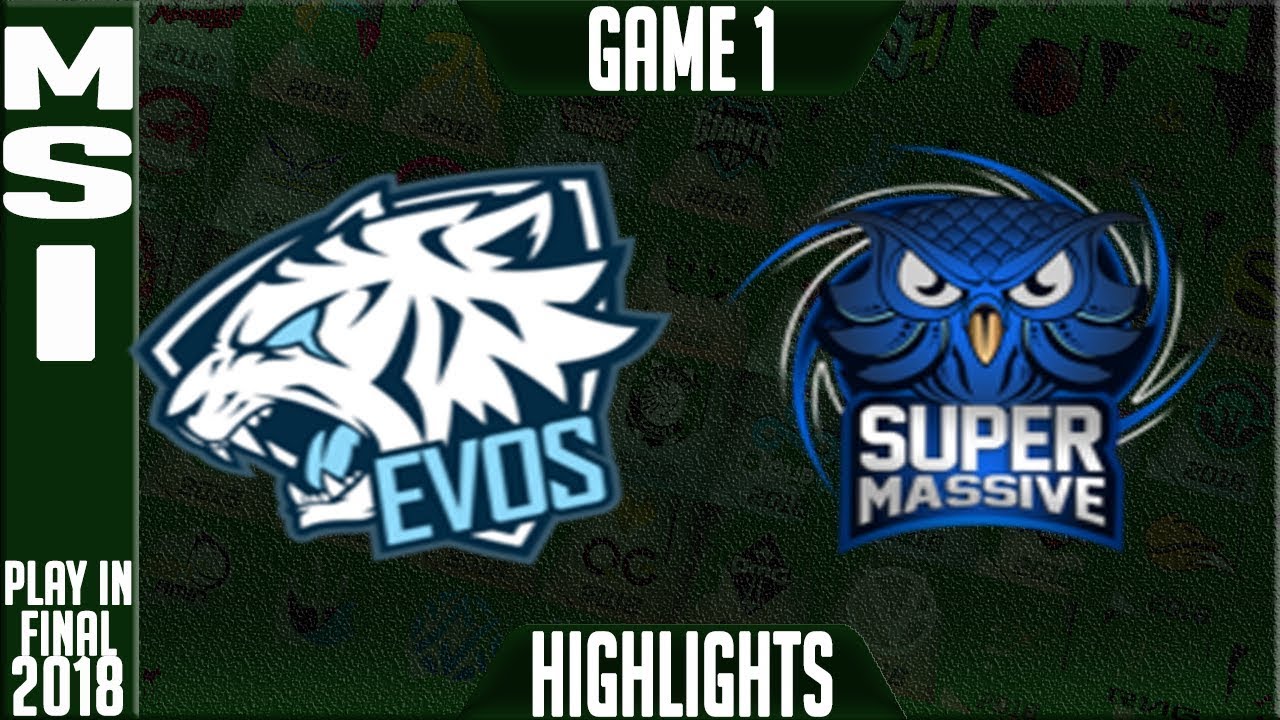EVS vs SUP Highlights Game 1 | MSI 2018 Play in Final 1, Evos Esports vs BAUSuperMassive - YouTube