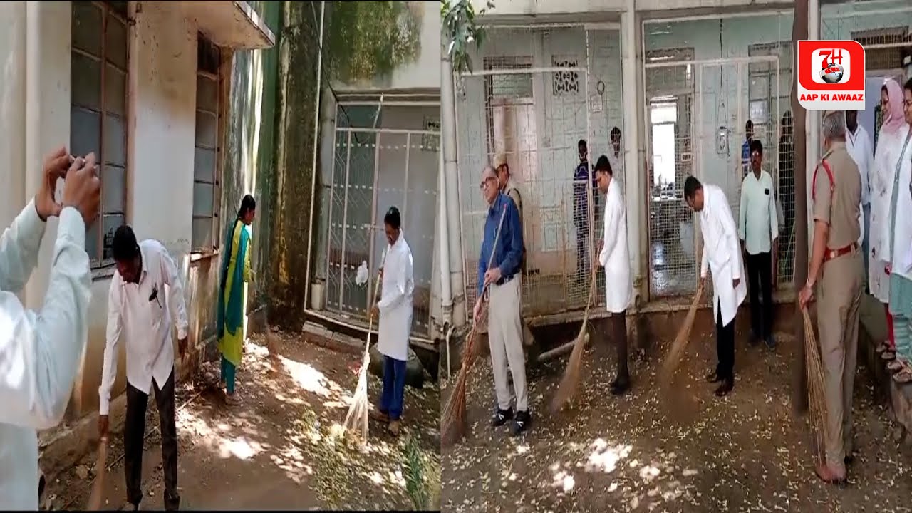 Doctor Kar Rahe Hai Osmania Hospital Ki Safai | 7h Tv News | - YouTube