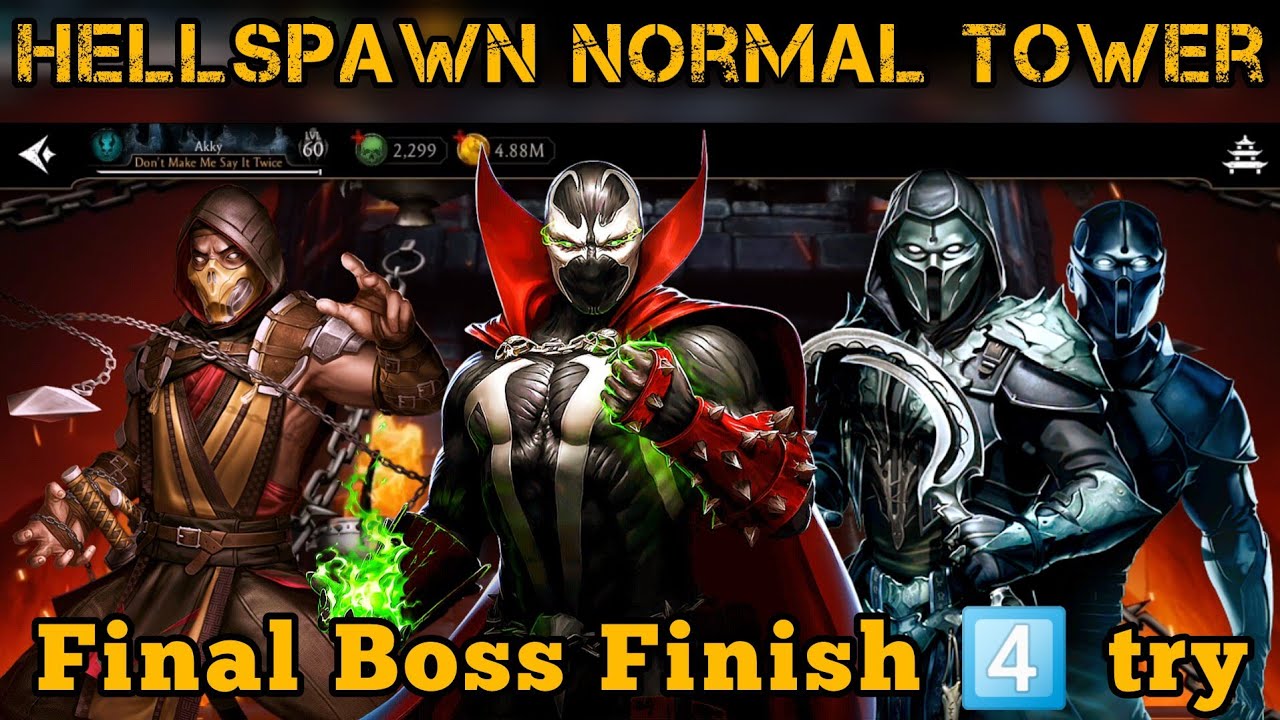 Mk mobile, Hellspawn Normal Tower 200 boss Final Boss bettle Complete - YouTube
