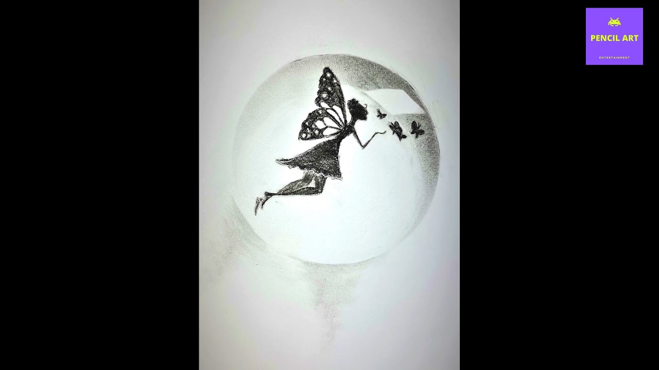 How to draw a fairy inside crystal ball | Pencil Sketch - YouTube