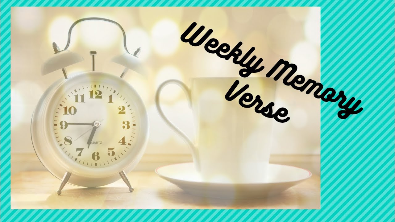 April 12, 2021 Monday Memory Verse - YouTube