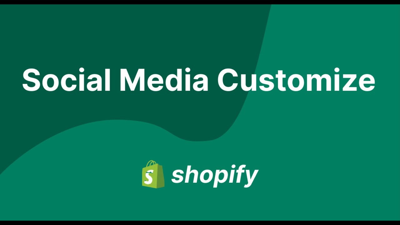 How to customize Social Media on Shopify Theme - YouTube