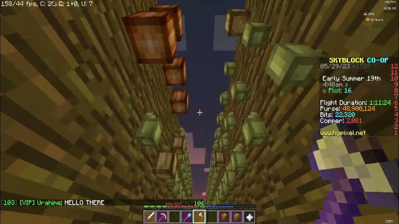 Finally macro checked after 378M cocoa beans collection in hypixel skyblock - YouTube