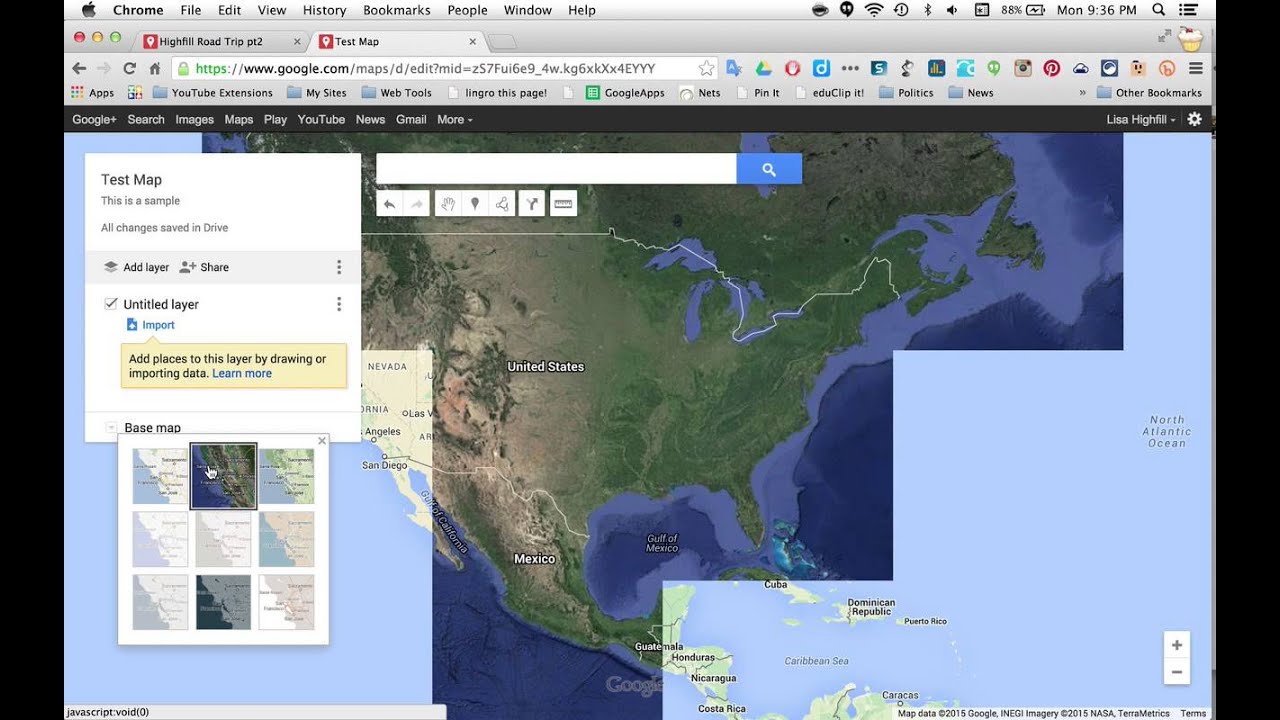 How to create your own personal map - YouTube