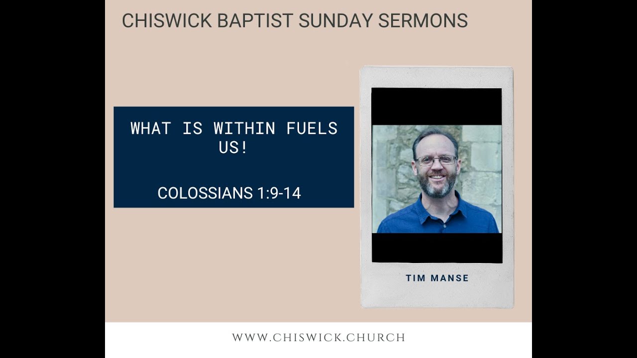 CBC Live Stream: Colossians 1:9-14 | What is Within Fuels Us! - YouTube