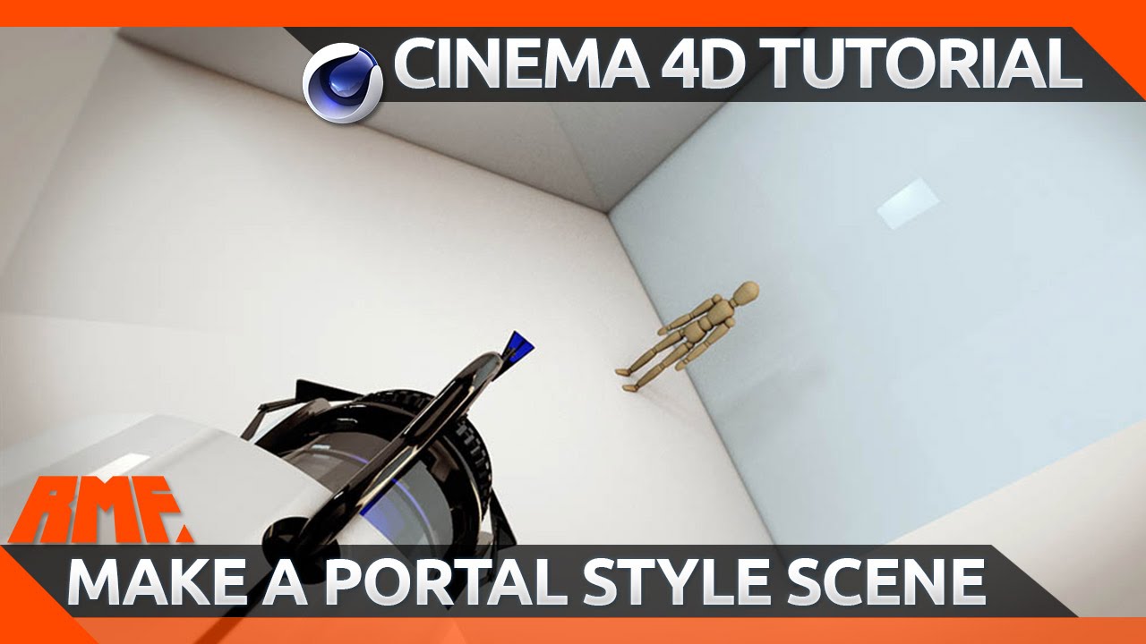Cinema 4D Tutorial - Create a portal style scene - YouTube