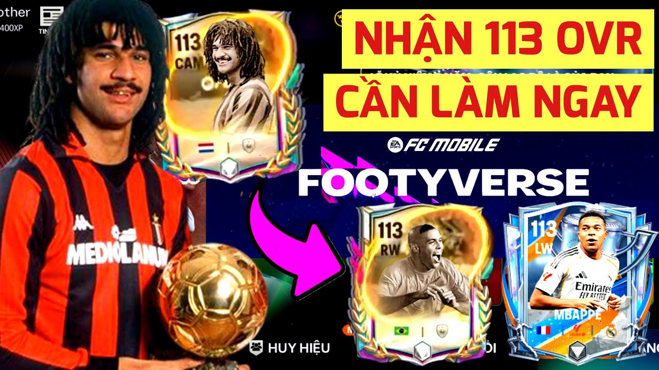 ️ CẦN LÀM NGAY!! NHẬN CẦU THỦ 113 OVR NÂNG CẤP ĐỘI HÌNH | SỰ KIỆN FOOTY ...