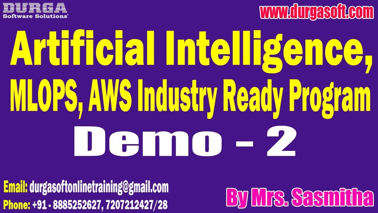 Artificial Intelligence tutorials || Demo - 2 || by Mrs. Sasmitha On 07-11-2023 @9PM IST - YouTube