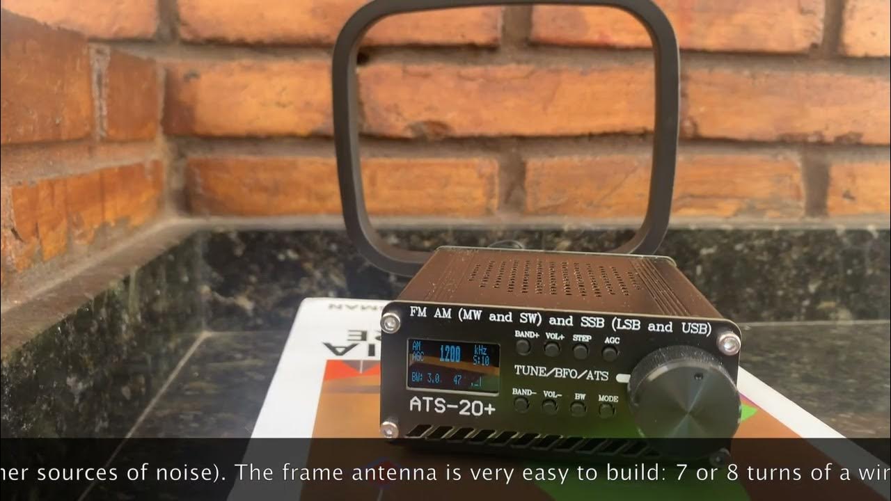 Using a frame antenna to listen to MW stations with the ATS-20+ - YouTube