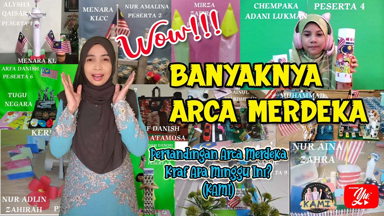 Wow!!! Banyaknya Arca Merdeka...Hasil Kreatif daripada bahan terbuang ...