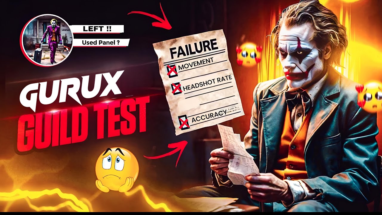 LIVE🔴 GUILD TEST 1v1 |HARDEST GUILD TEST 🤯|BY GURUX #nonstoplive # ...