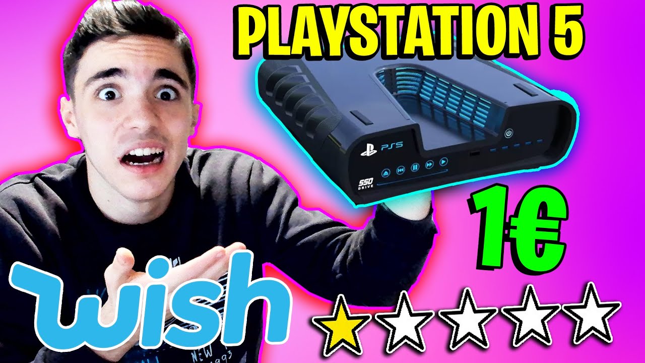UNBOXING "PLAYSTATION 5" da 1€ su WISH!! *anteprima* - YouTube