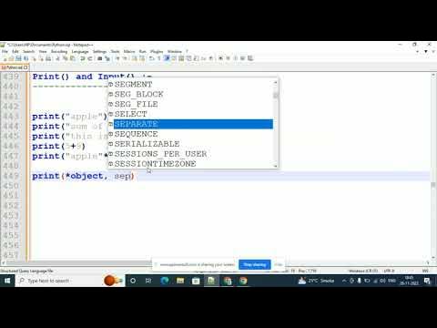 print() and input () function in python Hindi | Python Tutorial in Hindi - YouTube