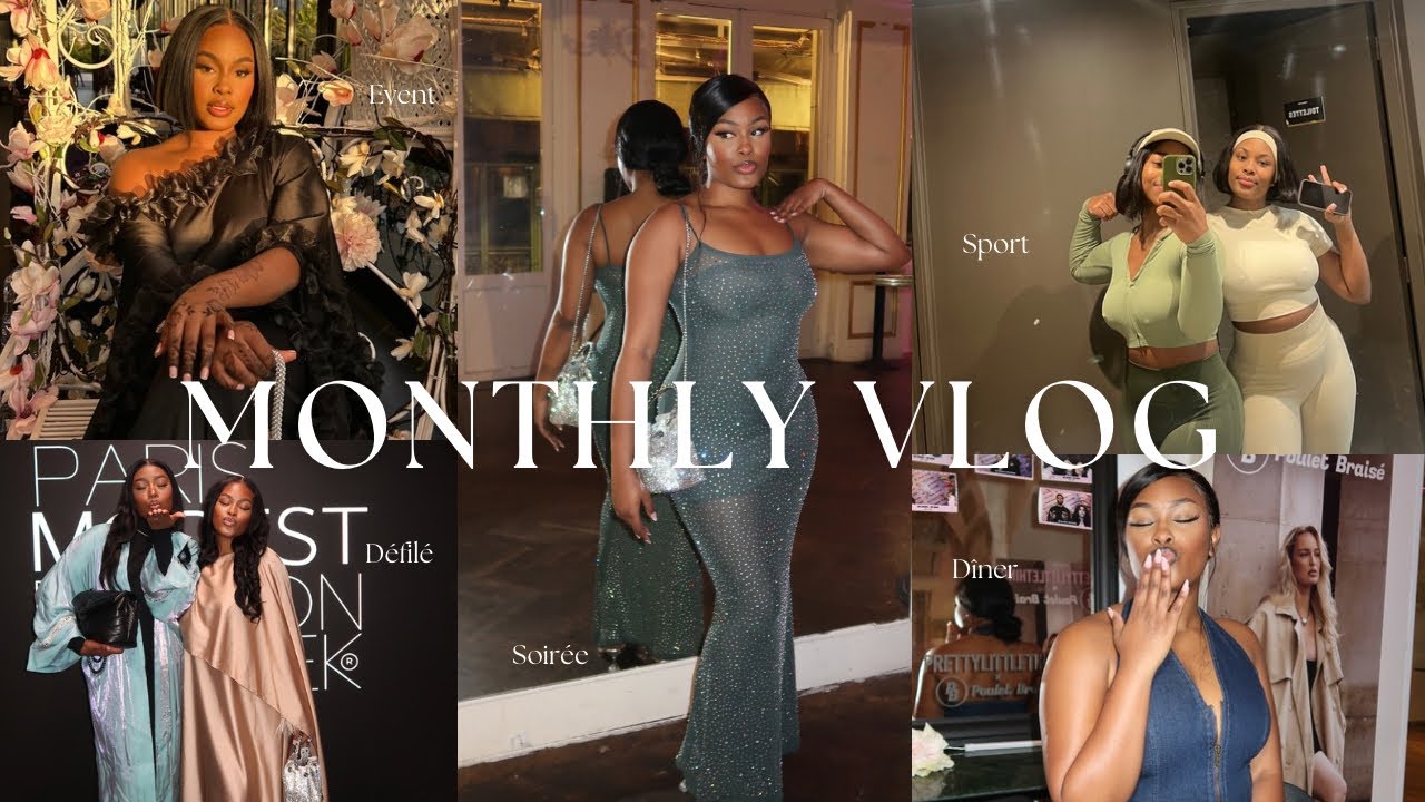MONTHLY VLOG : EVENT, DÉFILÉ, PLT, SPORT, MISS🇨🇮, PARIS - YouTube