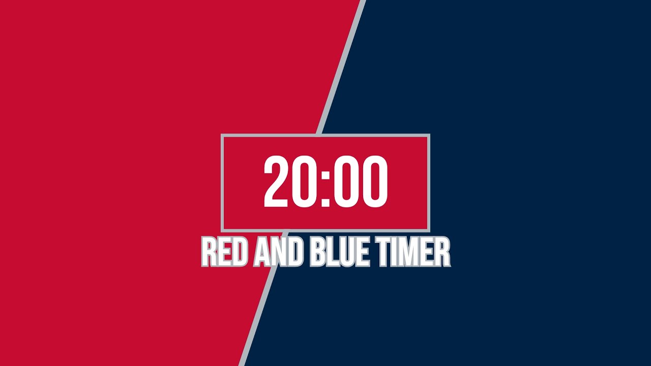 20 Minute Red and Blue Timer - YouTube