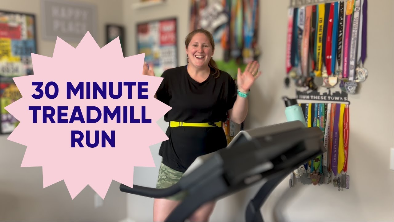 30 Minute | Beginner Run + Intervals | Treadmill Run Workout - YouTube