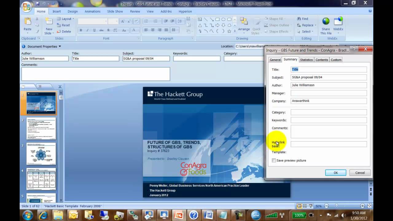 Setting PowerPoint preview icons - YouTube