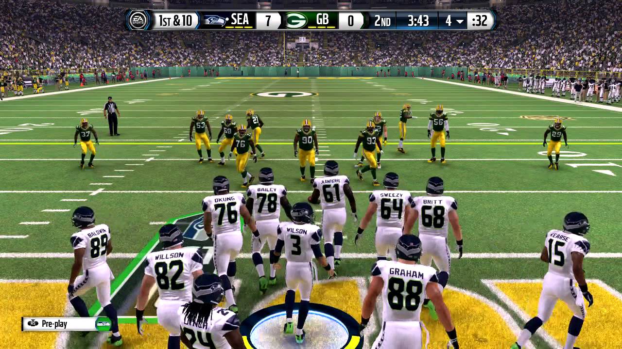 Xbox One CFM Week 2 Packers Seahawks - YouTube