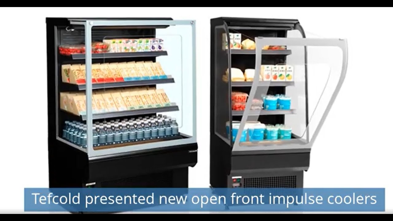 Tefcold presented new open front impulse coolers - YouTube
