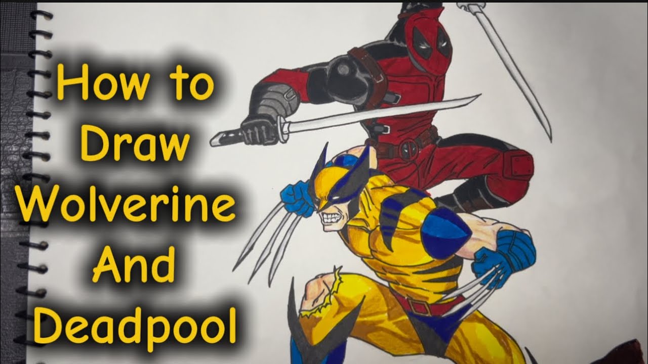 Deadpool and wolverine 🔥 from Deadpool wolverine || How to Draw ️ Easy ...