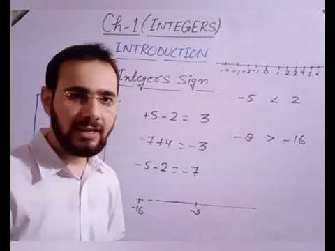 Ch.1 (Introduction of Integers), Part- I, Class- VII - YouTube