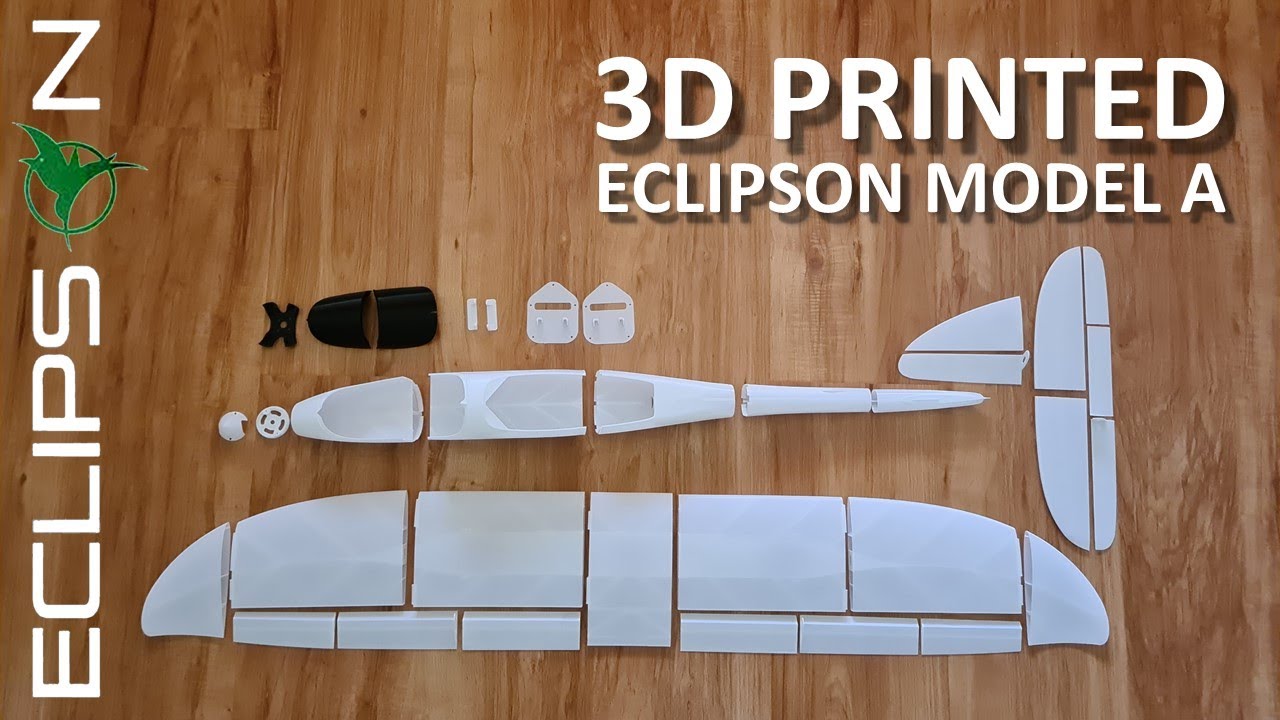Eclipson Model A - Time-lapse Build & Maiden Flight (Free .STL File ...