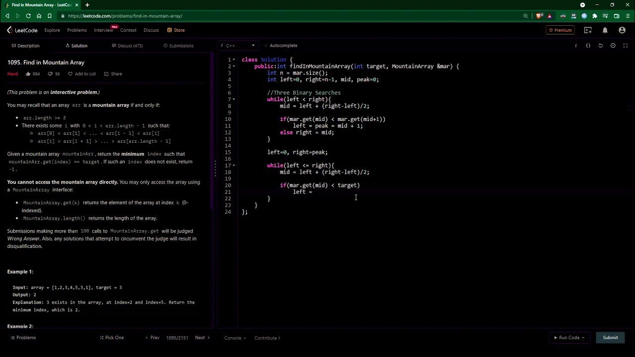 Find in Mountain Array | Intuit #06 | LeetCode 1095 | ReviseWithArsh ...