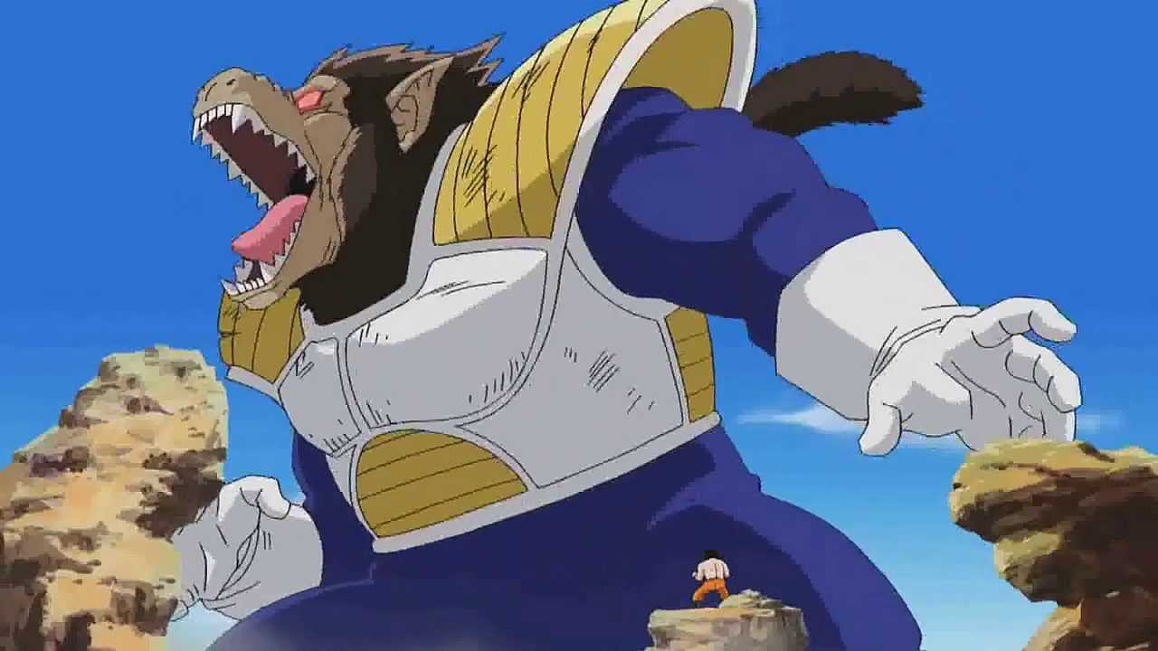 Vegeta se convierte en mono gigante remasteurizado Hd audio latino ...