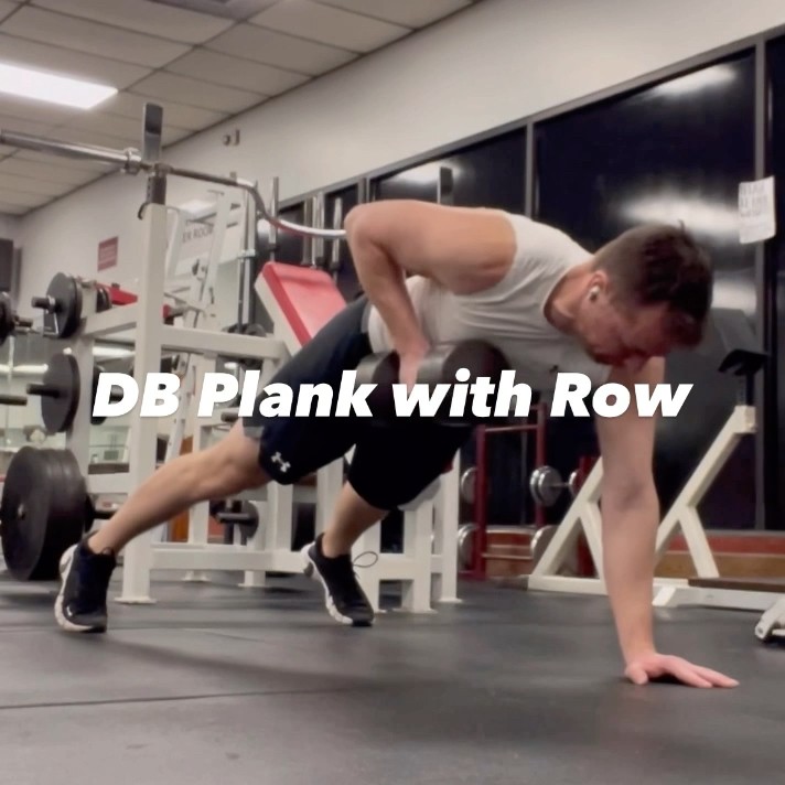 DB Plank with Row #trainlikethepros - YouTube
