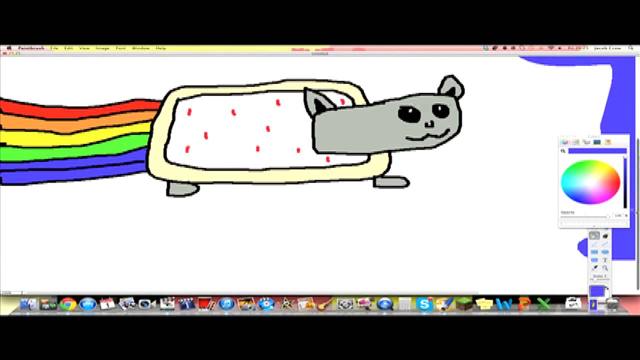 Speedart #2 - Slender Man vs Nyan Cat - YouTube