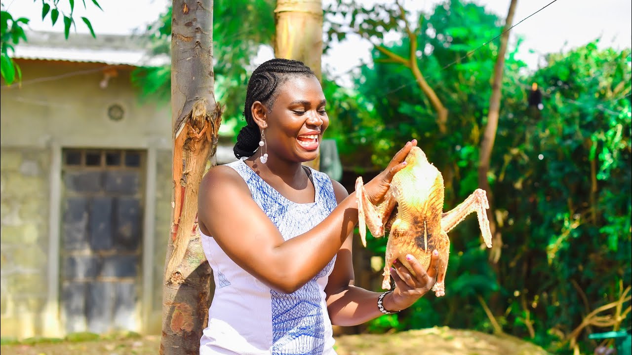 HOW TO PREPARE GOOSE IN AFRICAN HOME FOR FOOD||VILLAGE LIFE - YouTube