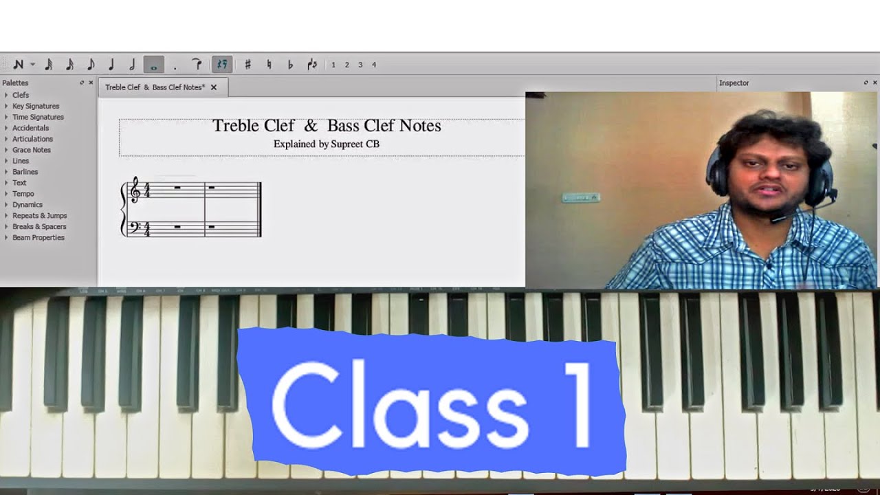 Class 1 : Formal Training | How To Write Music ( Staff ) Notes | Treble ...