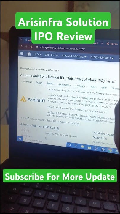 Arisinfra IPO All Details | Allotment से Listing तक की पूरी जानकारी - YouTube