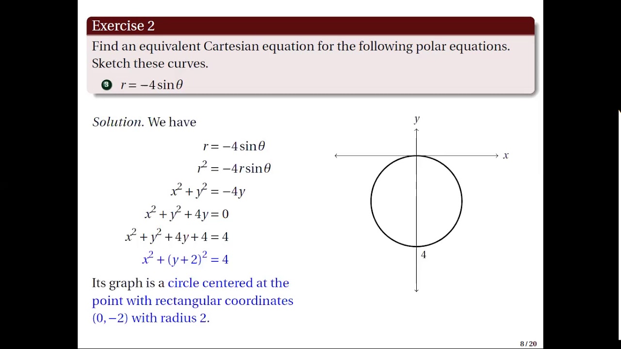 [Math 22] Disc 15 The Polar Coordinate System (Part 2 of 3) - YouTube
